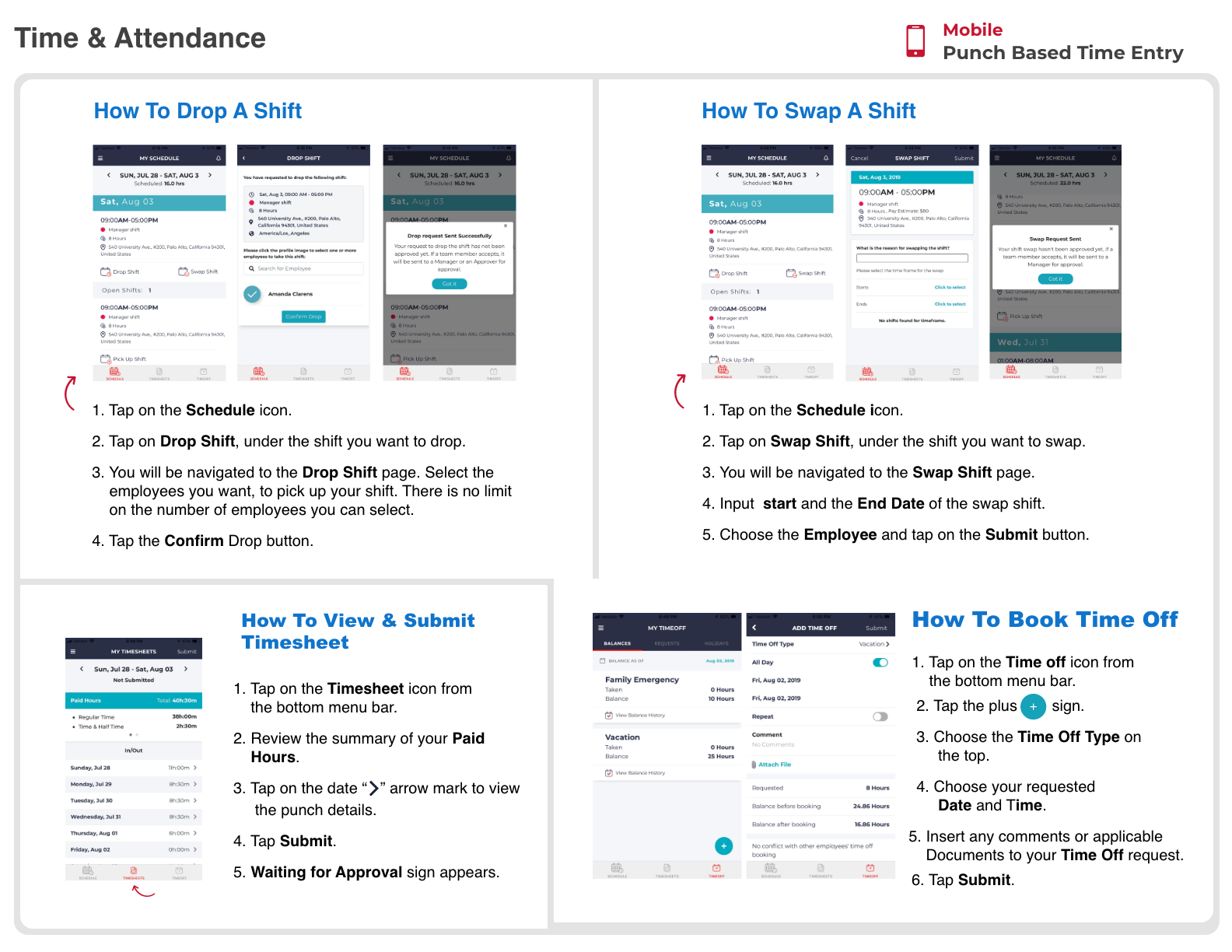 Mobile Punch Based Time Entry – HCM Help Center