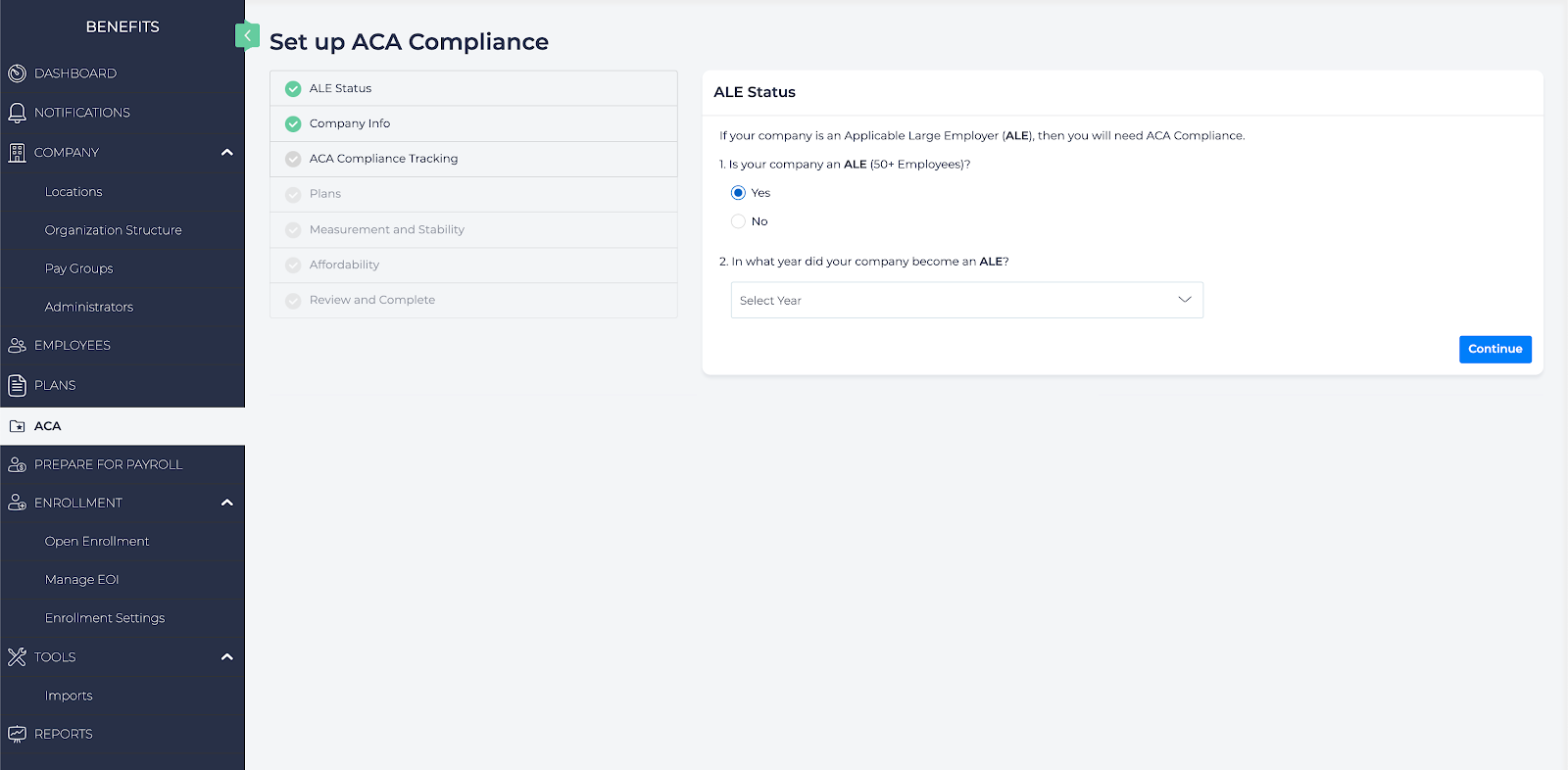 How to Setup ACA Compliance – HCM Help Center