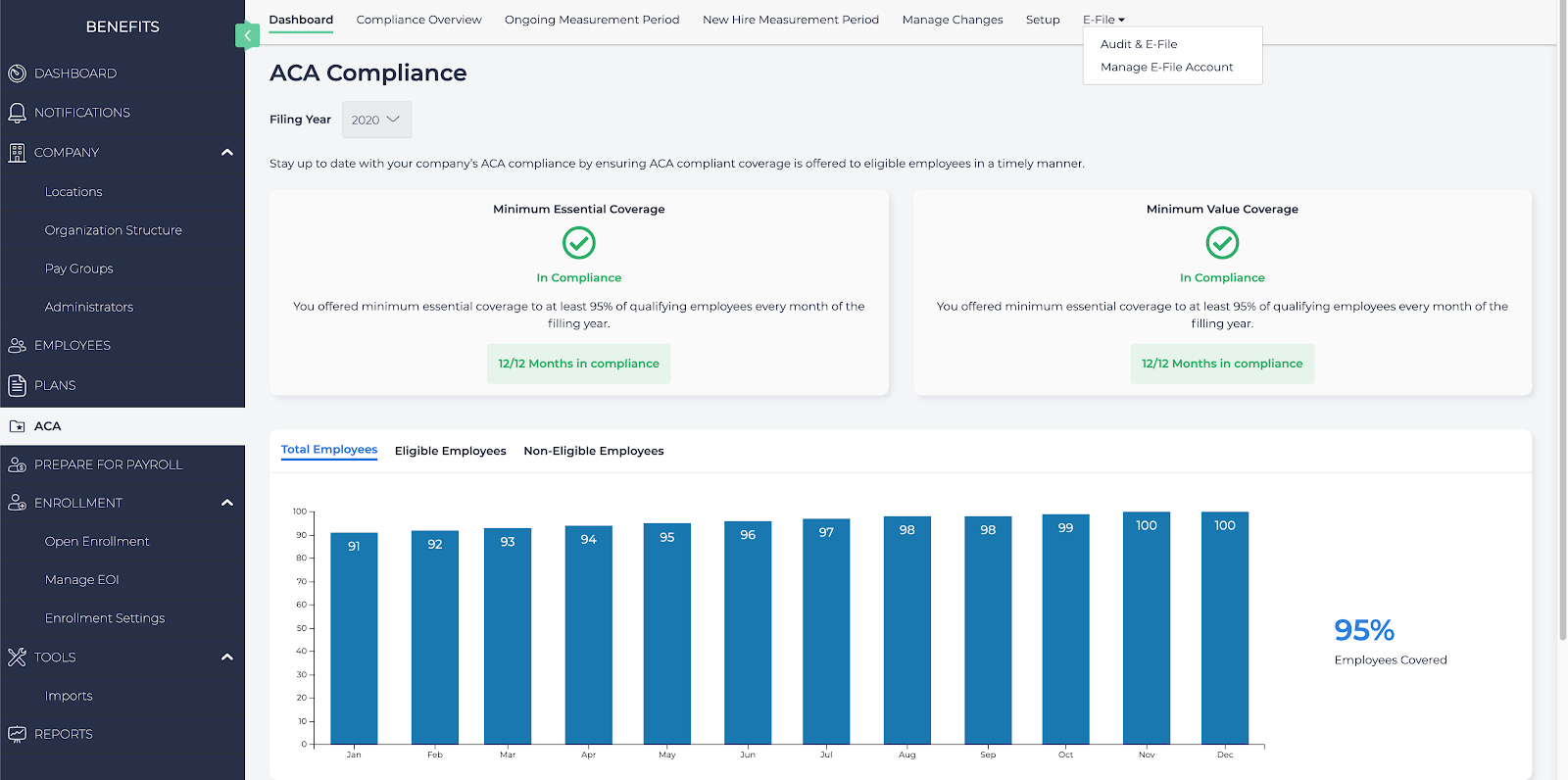 How to E-File ACA Compliance – HCM Help Center
