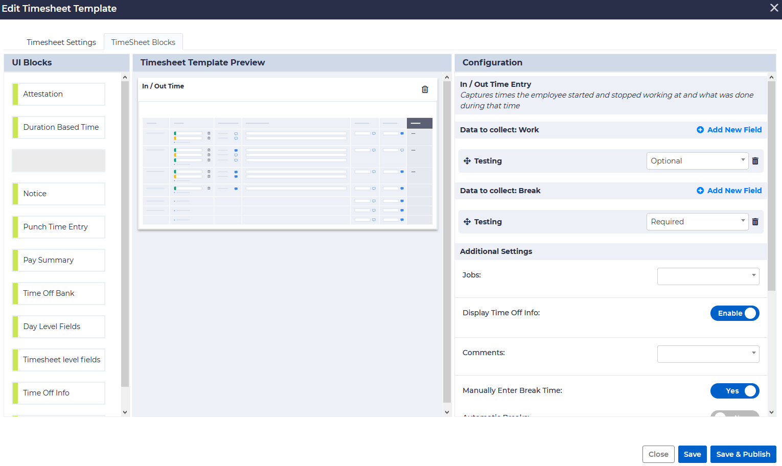 Add a Timesheet Template – HCM Help Center