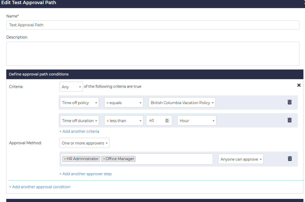 Create an Approval Path for Paid Time Off Requests – HCM Help Center