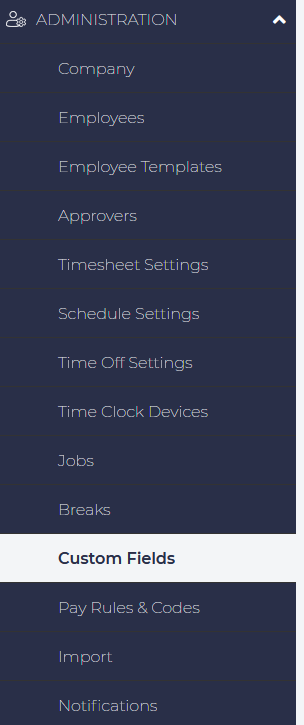 Create Custom Fields for Timesheets – HCM Help Center