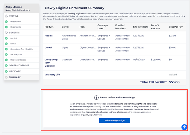 How to Create a Custom Enrollment Summary – HCM Help Center