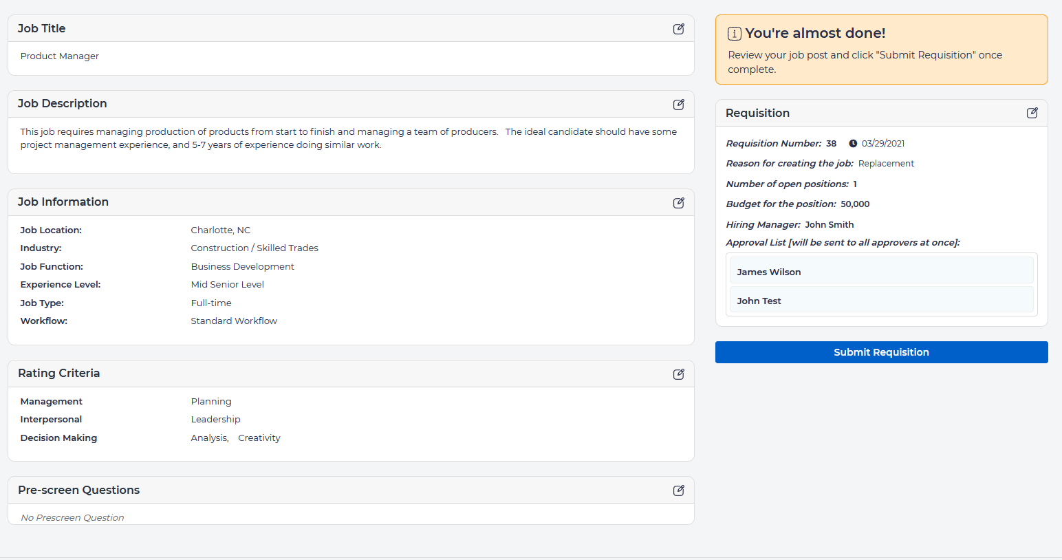 How to Create a Job Requisition – HCM Help Center