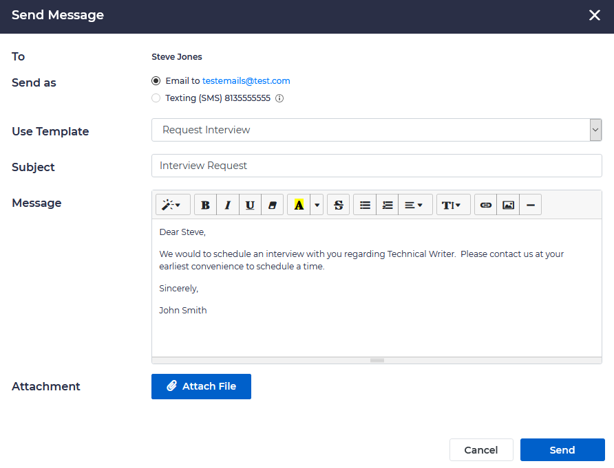 The Messages Page – HCM Help Center