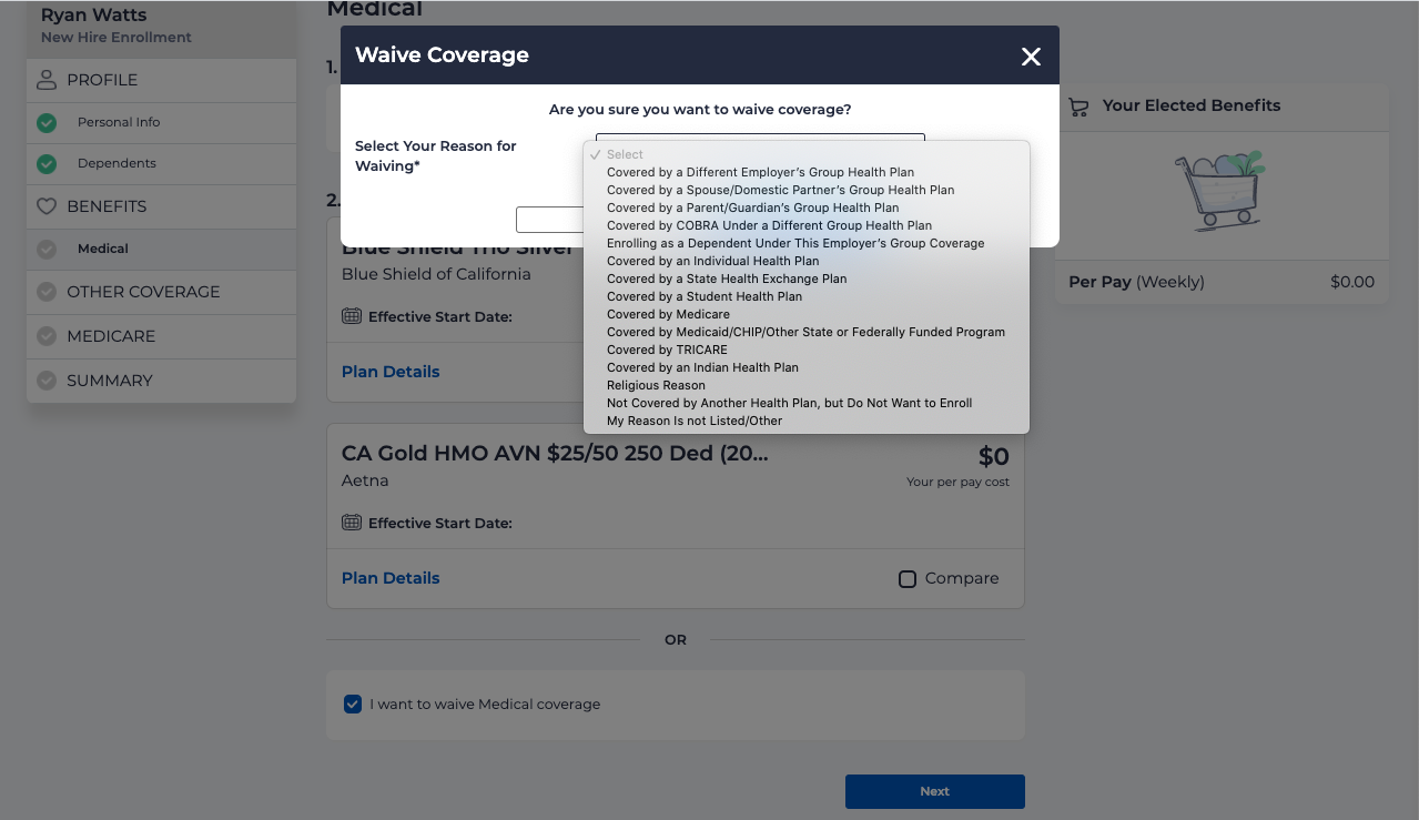 Employee Benefits Enrollment Process – HCM Help Center