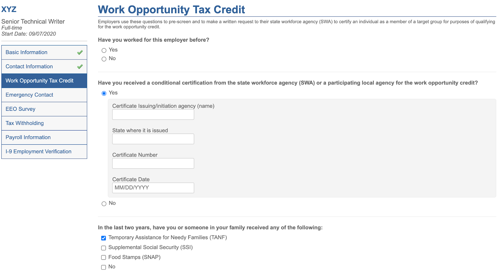 How to Place a WOTC Order – HCM Help Center