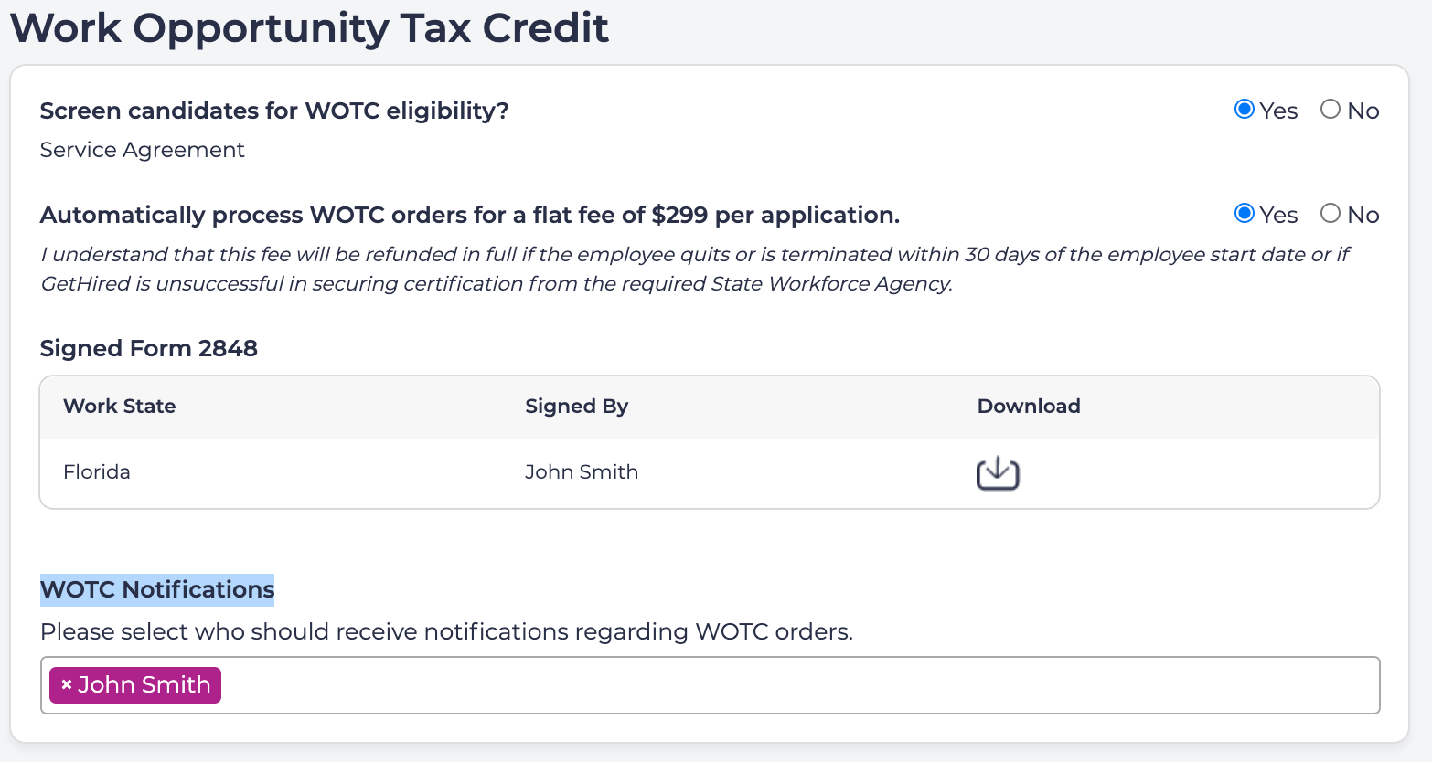 WOTC Administration Settings – HCM Help Center