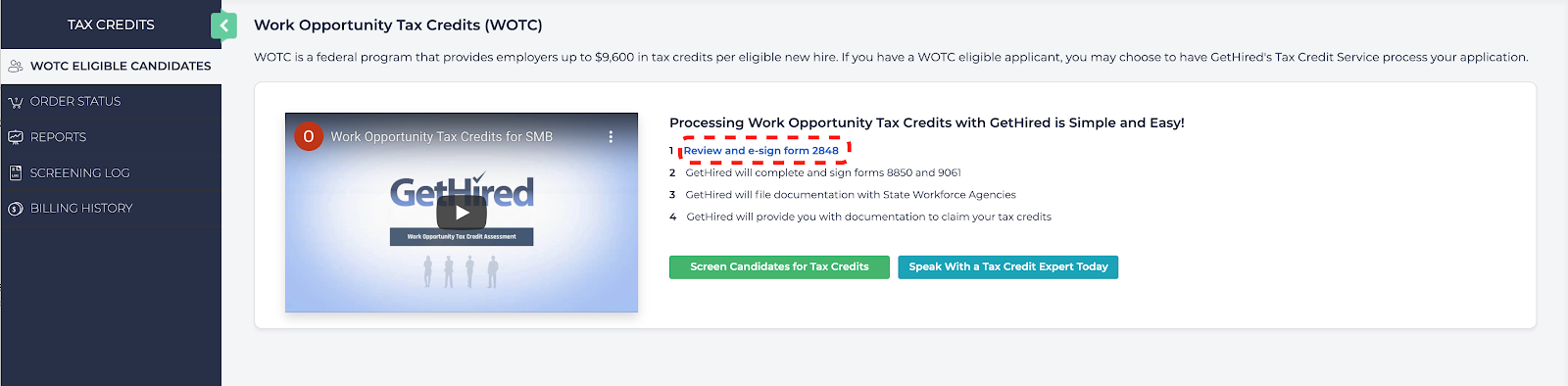 Welcome to WOTC – HCM Help Center