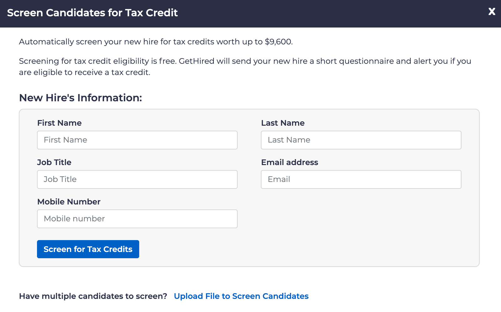 How to Place a WOTC Order – HCM Help Center