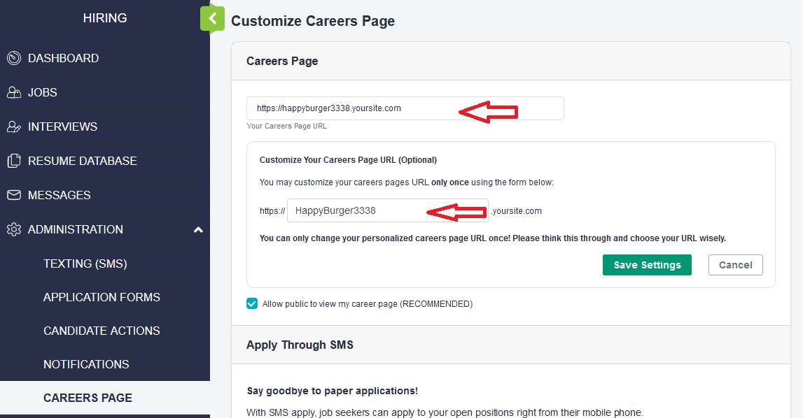How to embed the careers page on your website using iFrames – HCM Help Center