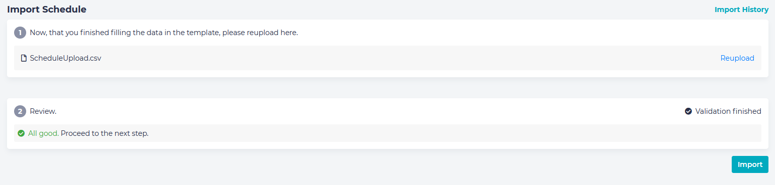 How to import schedules – HCM Help Center